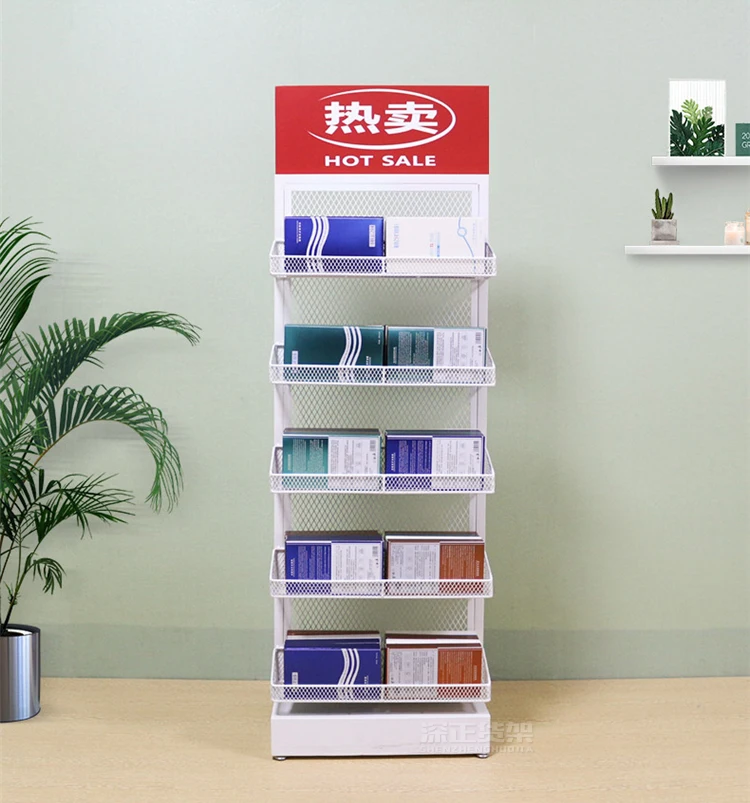 Customizable Wire Shelf Racks Display Portable Supermarket Display Rack ...