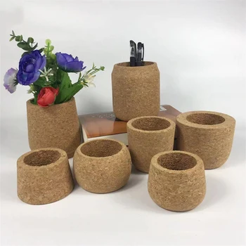 Wholesale Environmentally Friendly Cork Plant Pots Cork Flower Pot Eco ...