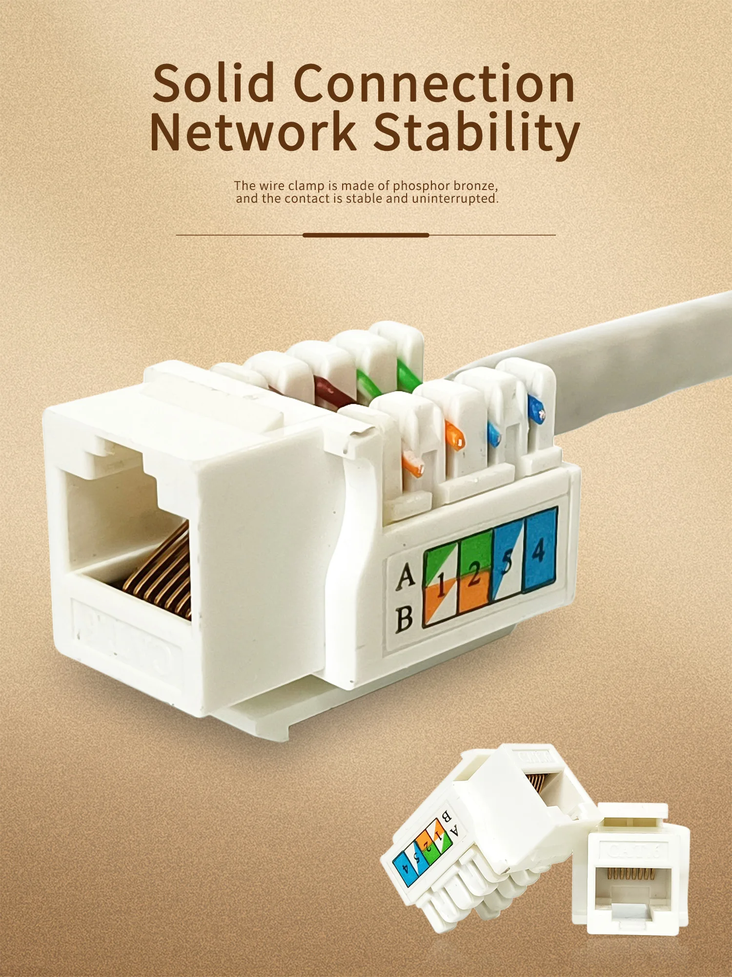 Keystone RJ45 Cat6 Keystone Jacks - Reliable Networking