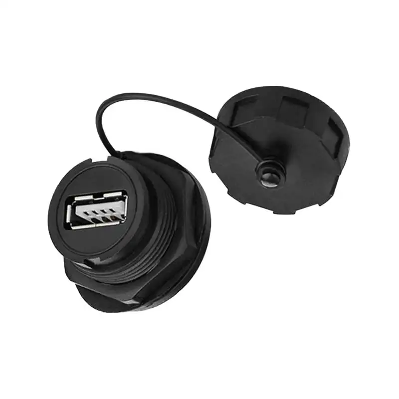 Oswell Plastic Panel Mount Socket Waterproof Usb Connector Usb2.0 ...