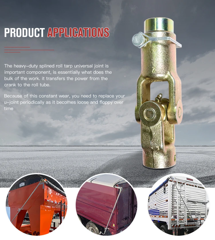 U-joint Assembly For Splinded End Of Roll Pipe - Buy Splined U-joint ...