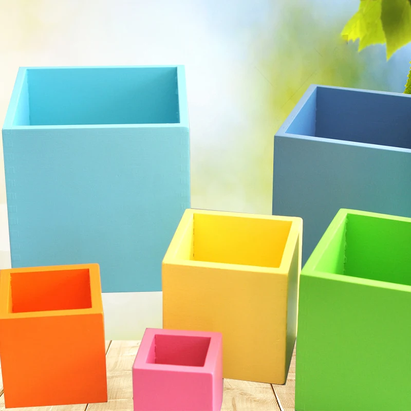 Customized Color Small Wooden Crates Wooden Stacking And Nesting Boxes ...