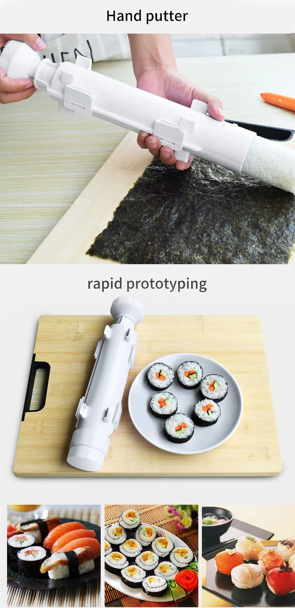 Diy Sushi Maker Roller Rice Mold Sushi Making Machine Vegetable Meat ...