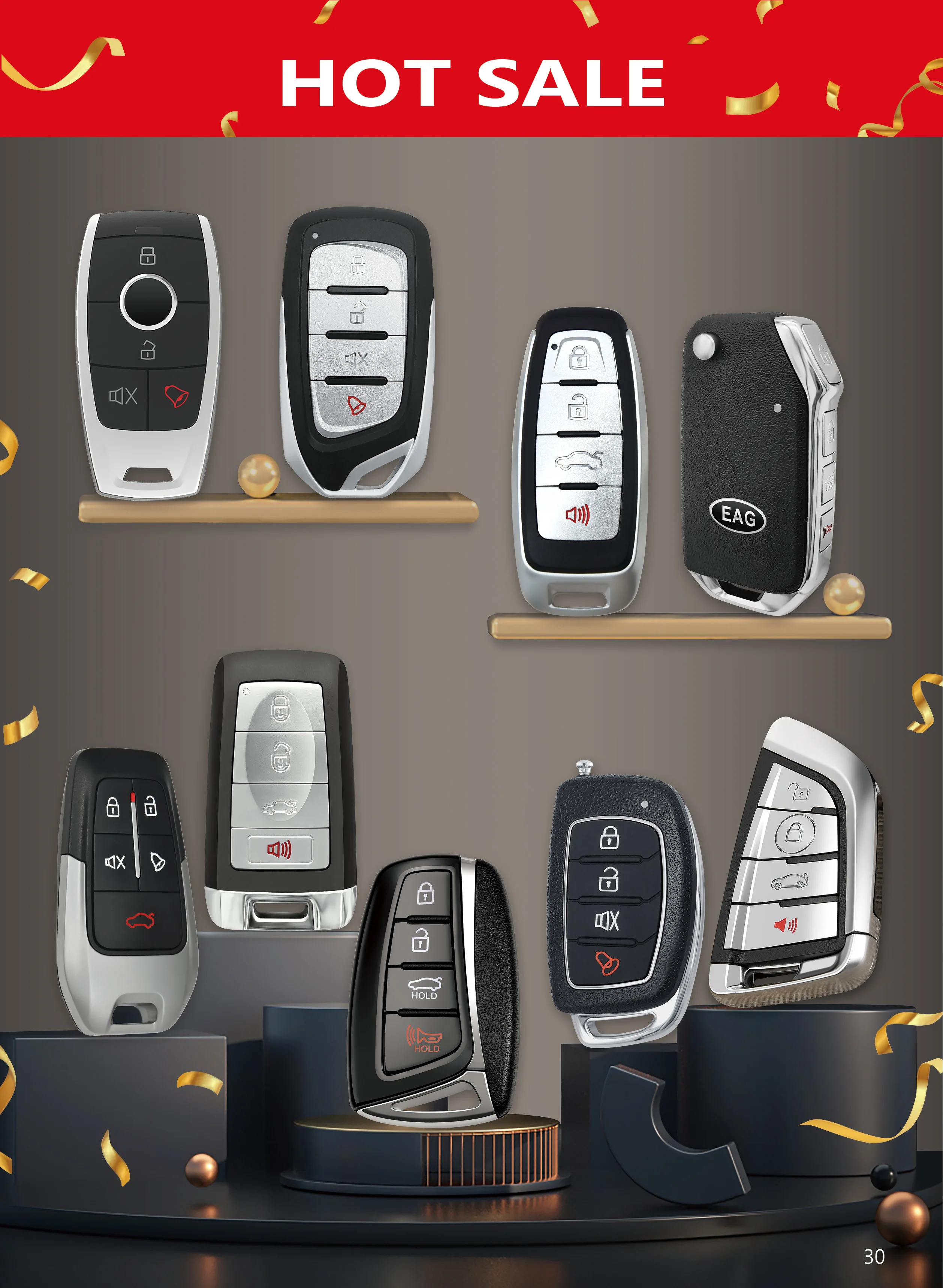 315/433 Mhz Model E639 - Universal Remote Car Key Clone