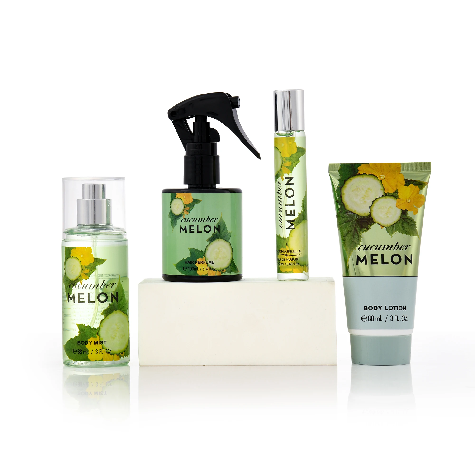 Custom Women's Perfume 4 Piece Gift Set Body Hair Mist And Body Lotion ...