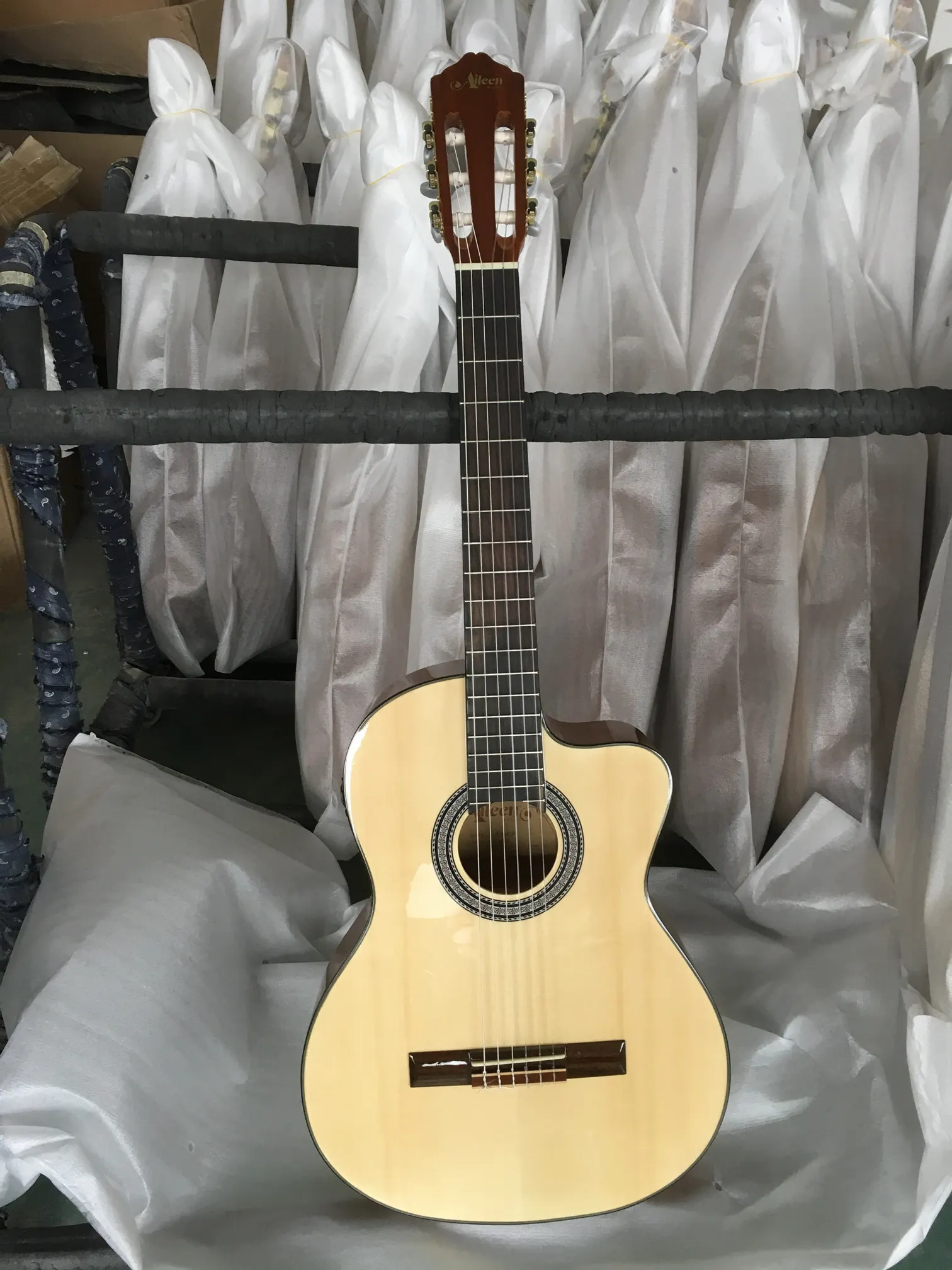 39" Cutaway Electric Classical Guitar with 4-Band EQ
