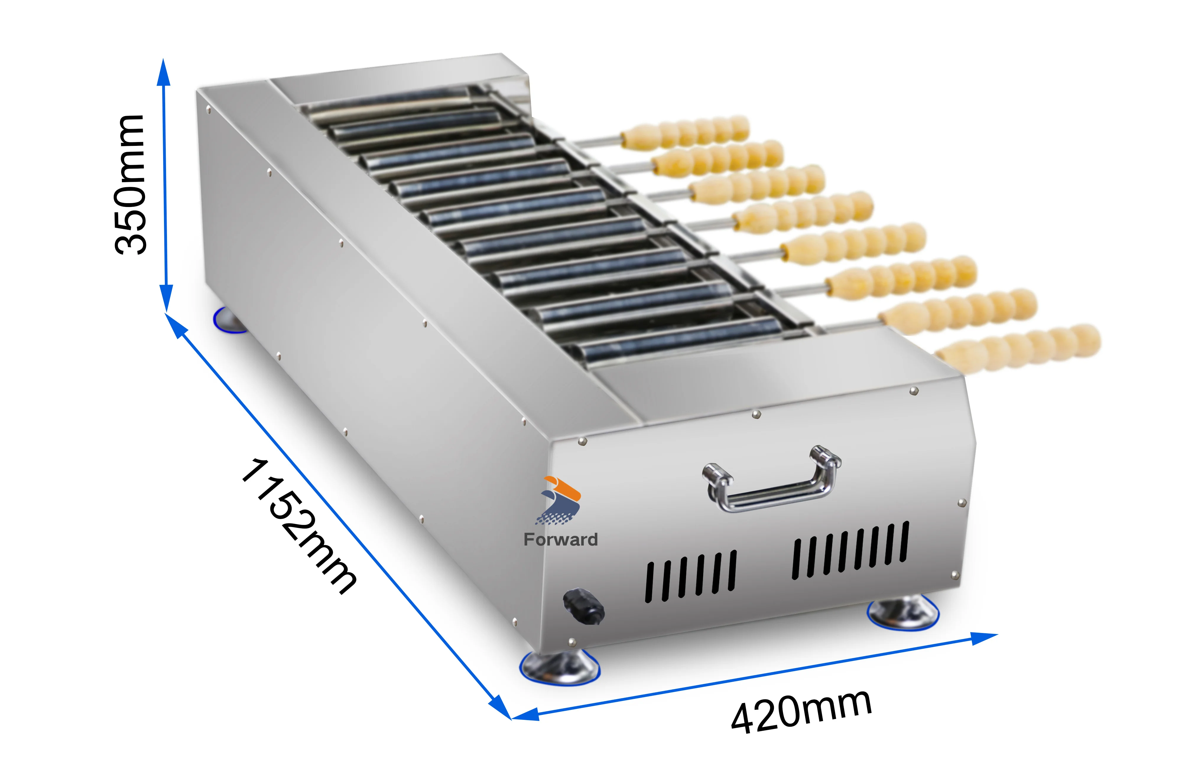 Commercial Chimney Cake Ice Cream Cone Grill Gas Chimney Cake Roll Oven ...