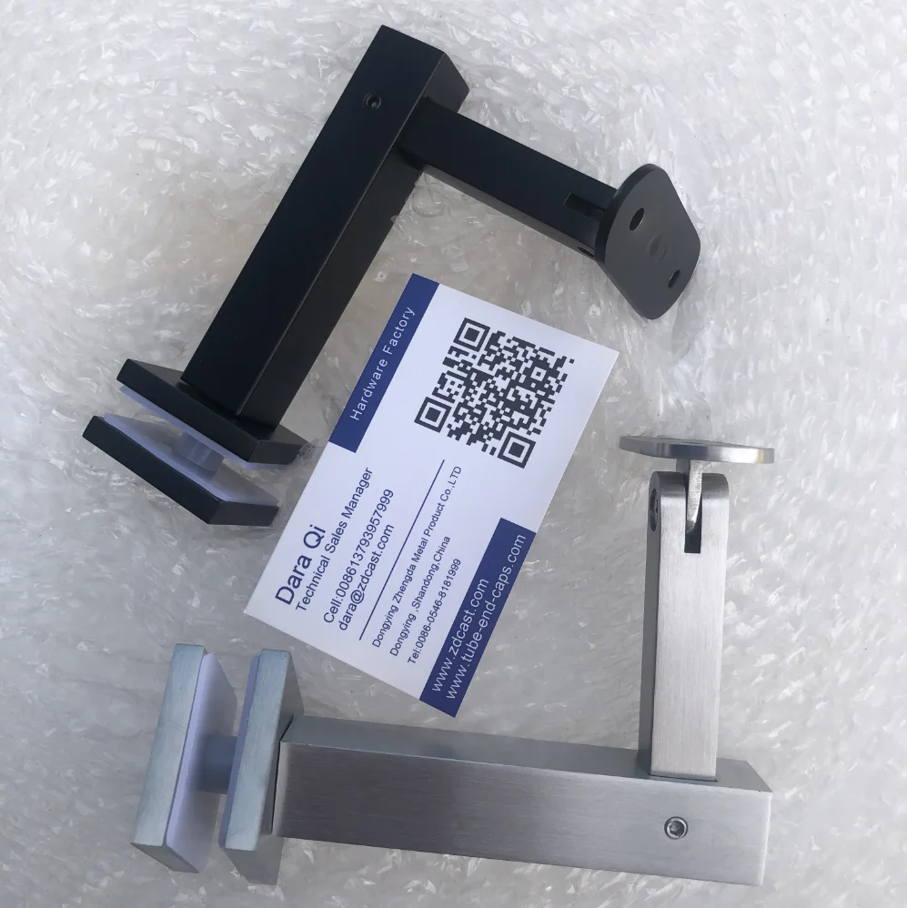 Modern Stairs Stainless Steel Handrail Balustrade Glass Bracket Wall to ...