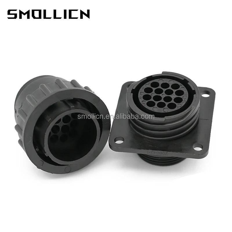 206043-1 182649-1 Smema Smt Plug 14 Pin Te Amp Male Female Round Wiring ...