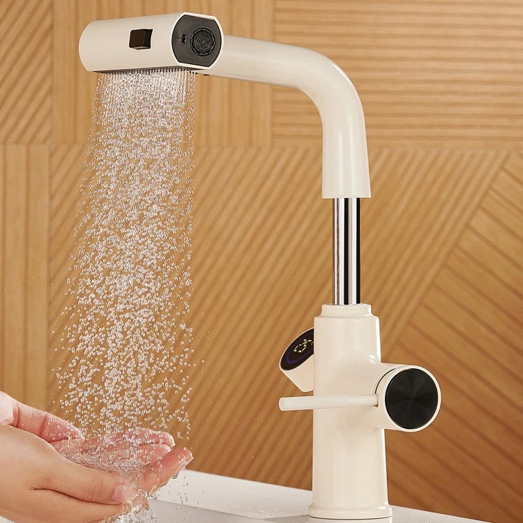 Smart Basin Faucet - Modern Waterfall Temperature Control