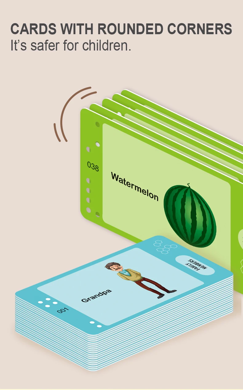 Baby Preschool Educational Toy English Word Reader Y Card Inserter Kids ...