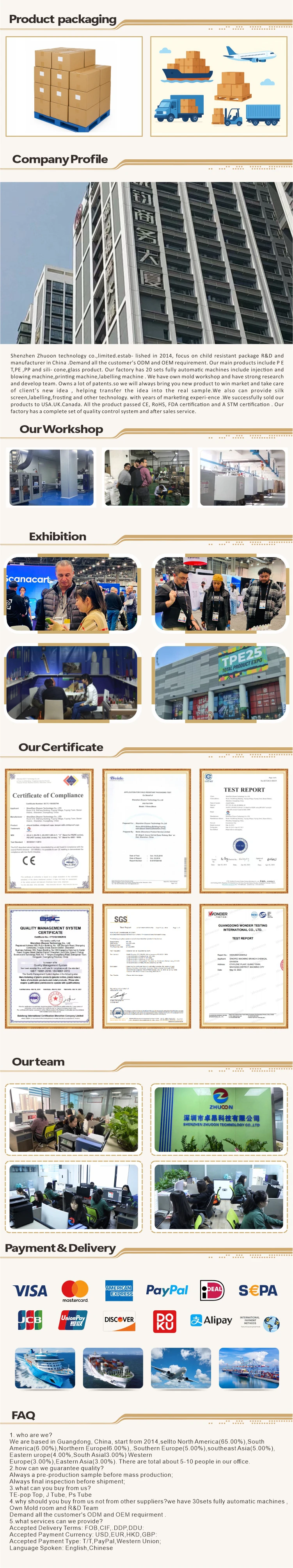 Printable PP Conical Tube with Hinged Cap Custom Logo Label Compatible ...