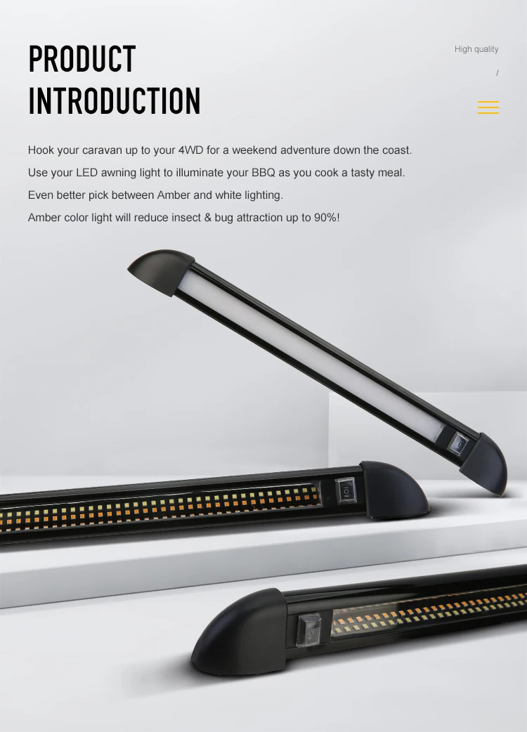 255mm Ip66 Aluminum Profile Led Scene Lighting Dc10-30v Amber White ...