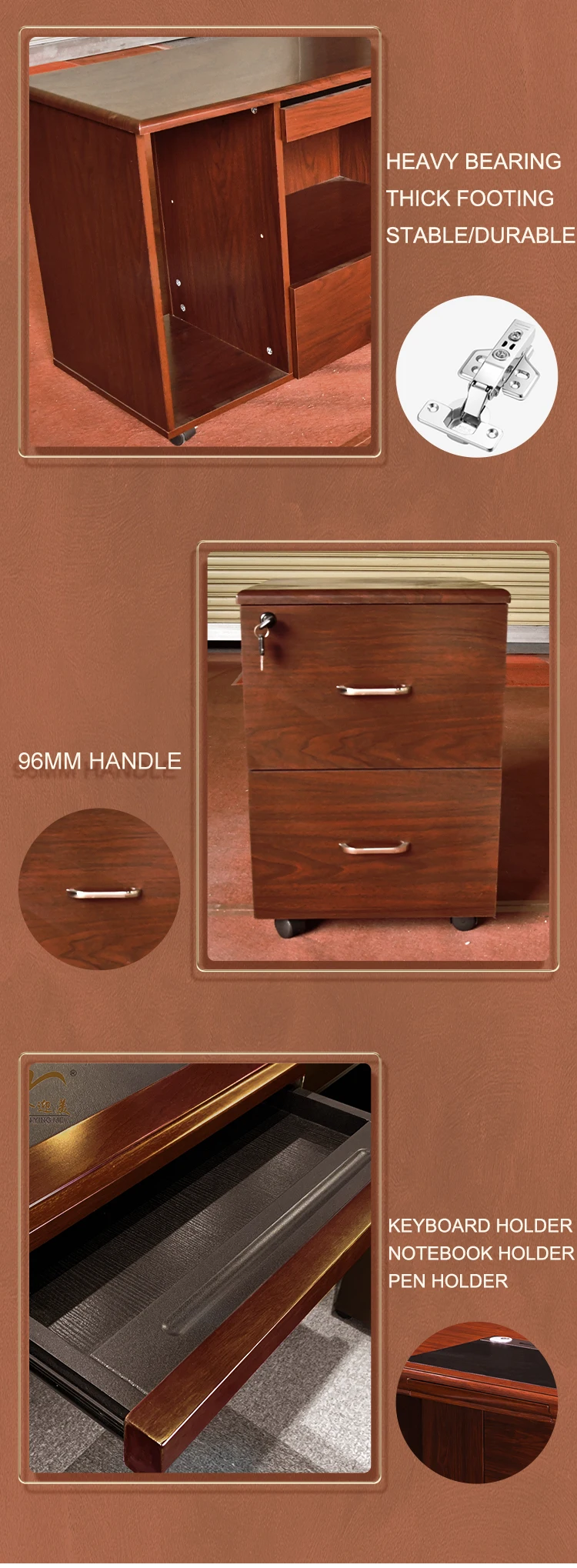 Modern Curved Office Furniture Desk Ceo Boss Executive Office Table ...