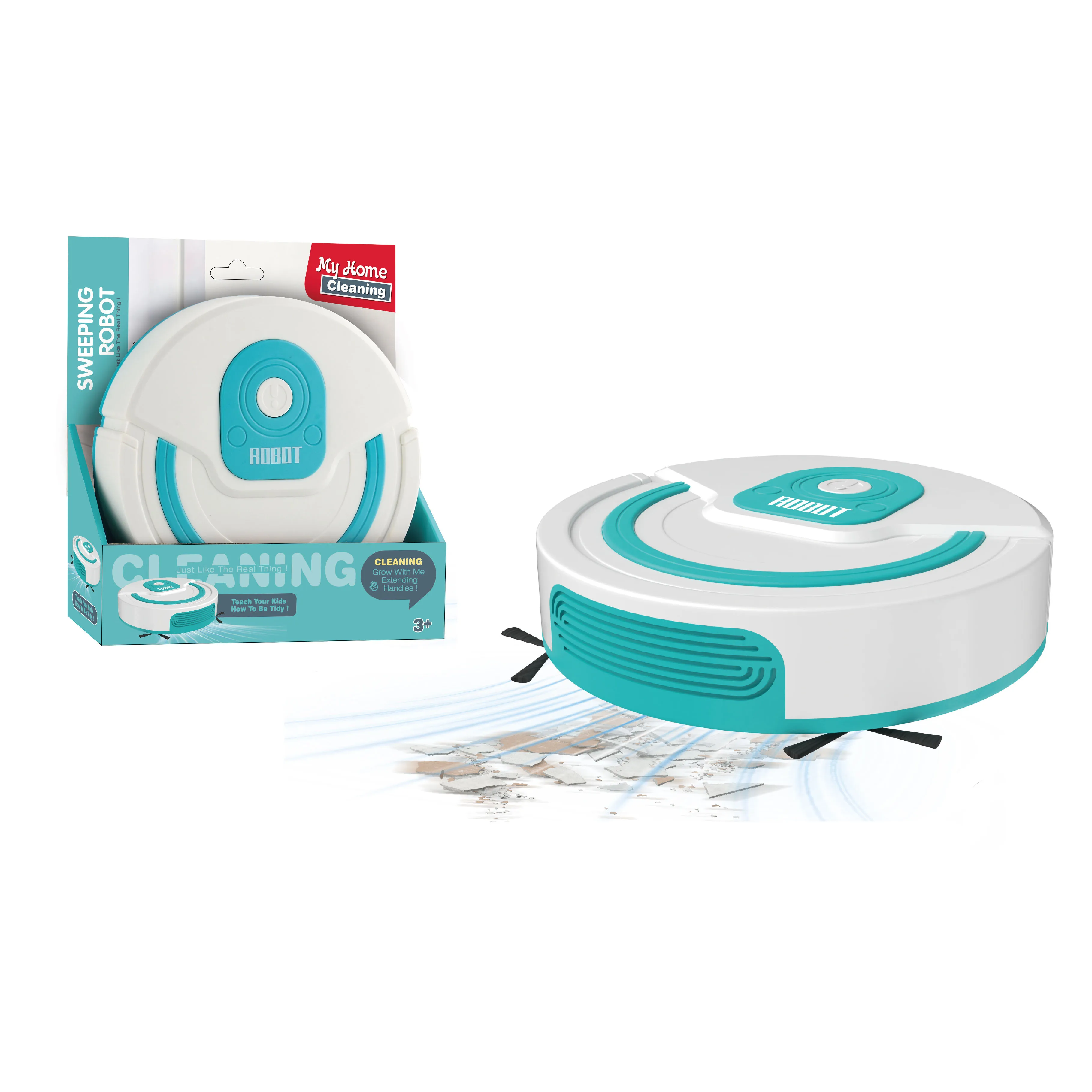 Role Playing Game Pretend Play Home Cleaner Toys Set Simulation Can ...