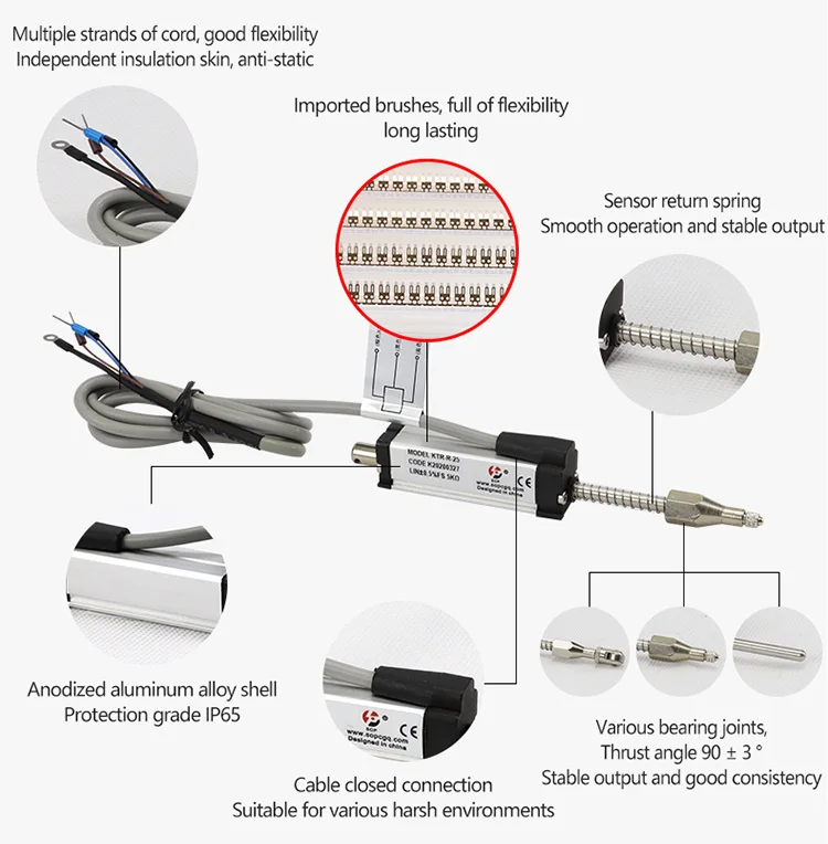 Ball-bearing Gauge Head Linear Potentiometer for Flatness