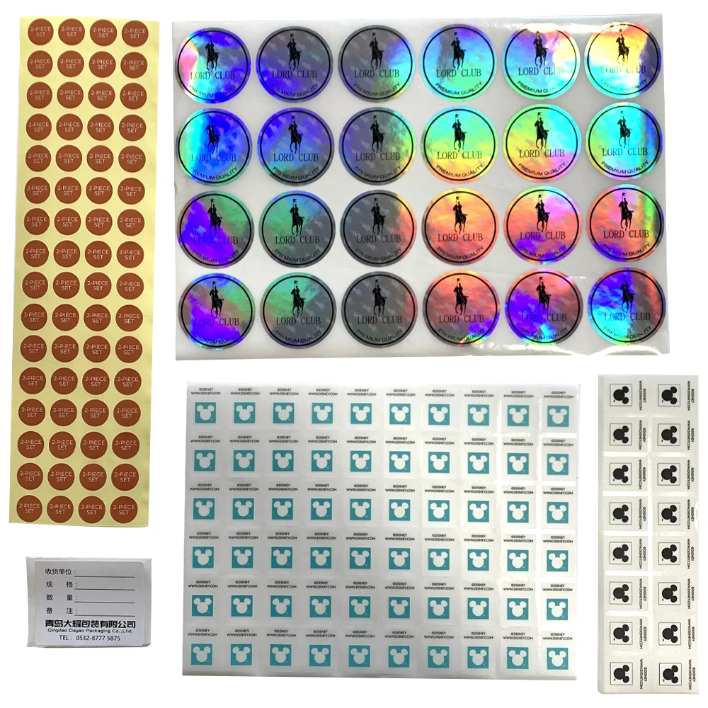 Custom Die Cut Pvc And Vinyl Adhesive Hangtags Laser Stickers For ...