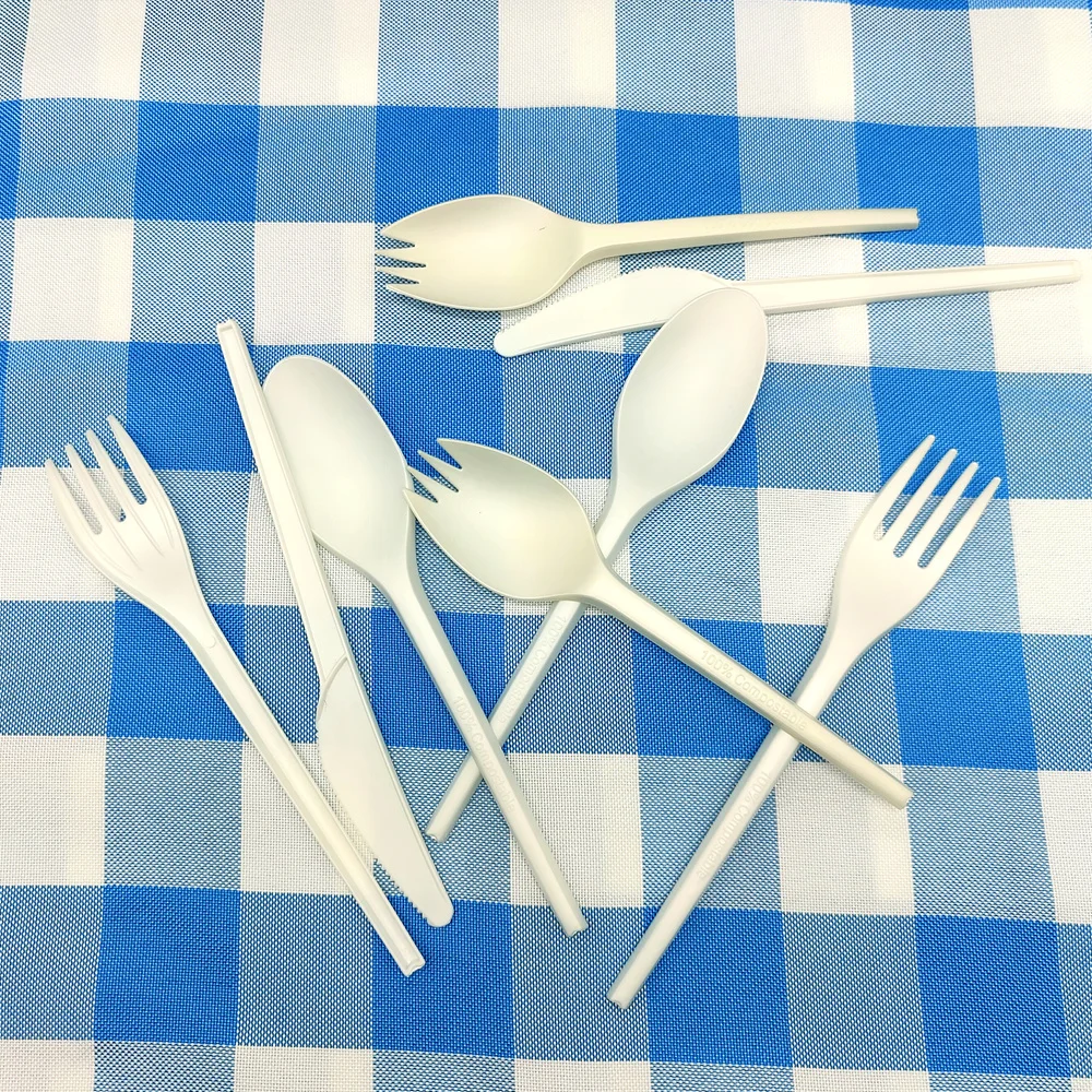 ECO Friendly Disposable Bio PLA Spoon Biodegradable 100% Compostable ...