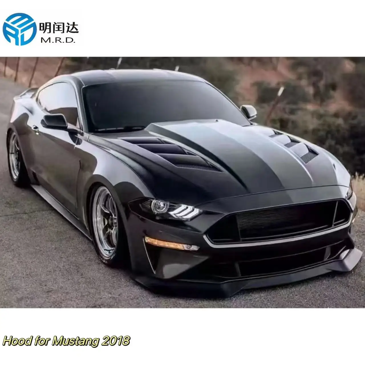 MRD Carbon Fiber Hood for Ford Mustang 2018-2023 | Durable Upgrade ...