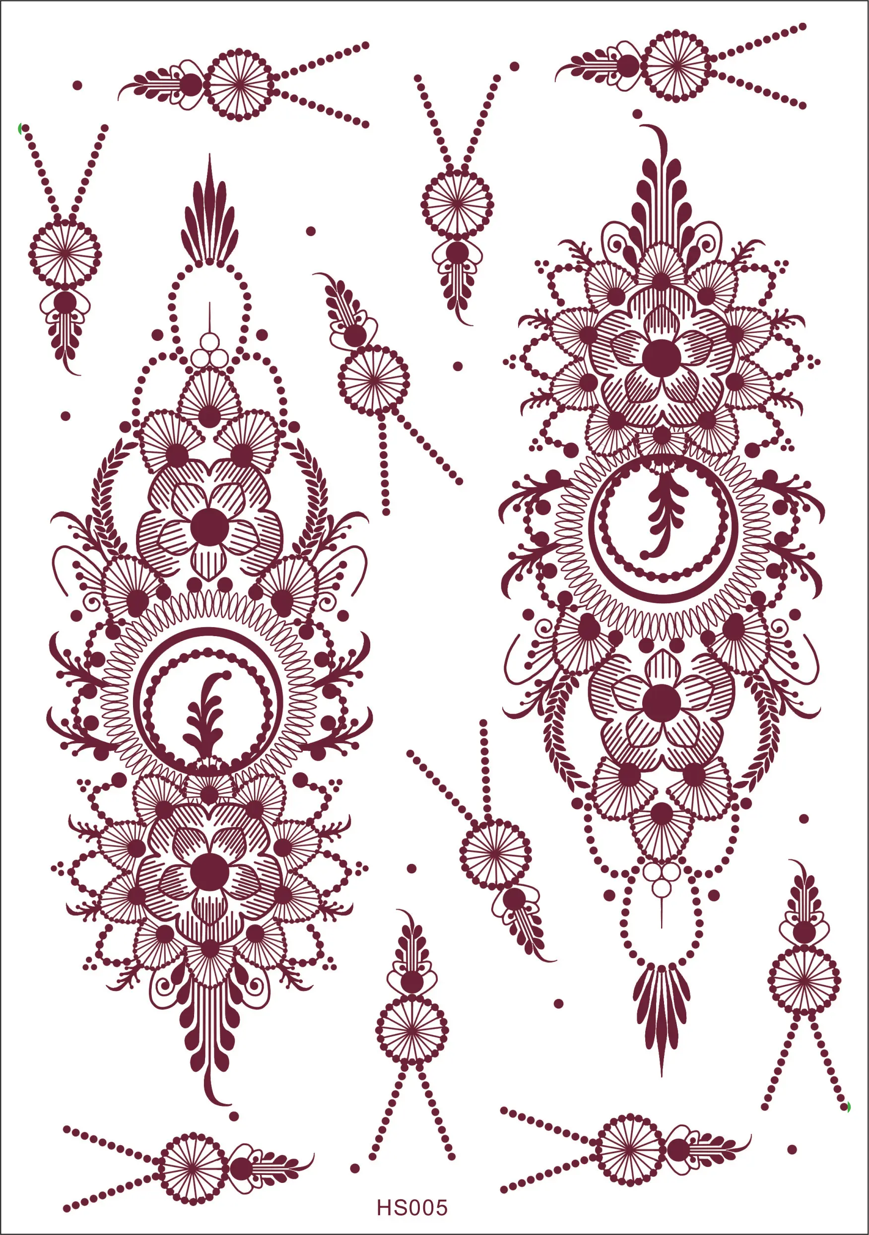 Henna Tattoo Stickers - Temporary Body Art Solutions