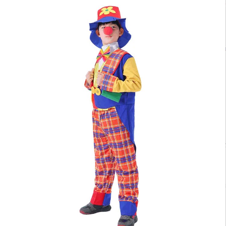Children Circus Troupe Clown Cosplay Costume Performance Halloween ...