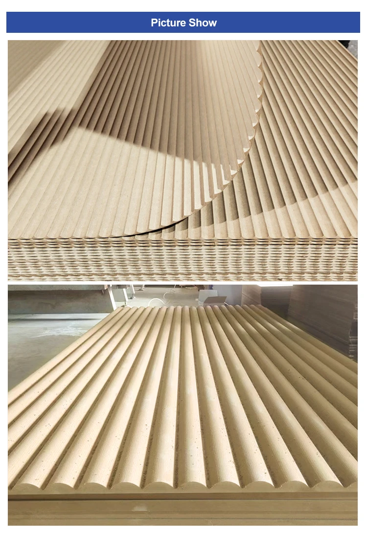 Factory Manufacture 3d Mdf Wall Panel Flexible Mdf Wall Panel Wave ...