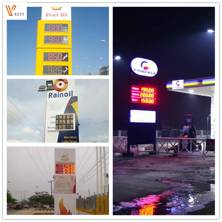 8 Inch Led 7 Segment Display,Digit Sign - Buy Led Gas Price Display ...