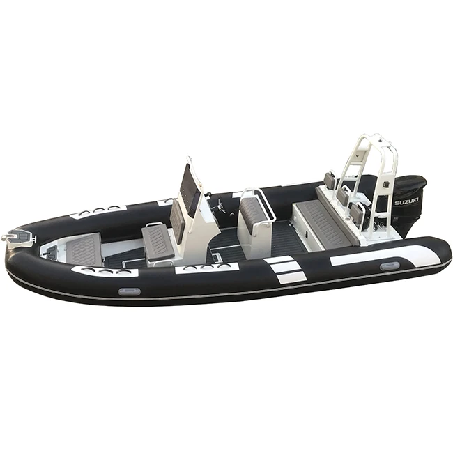 20ft CE Certified RIB 600 Double Aluminum Hull Inflatable Boat