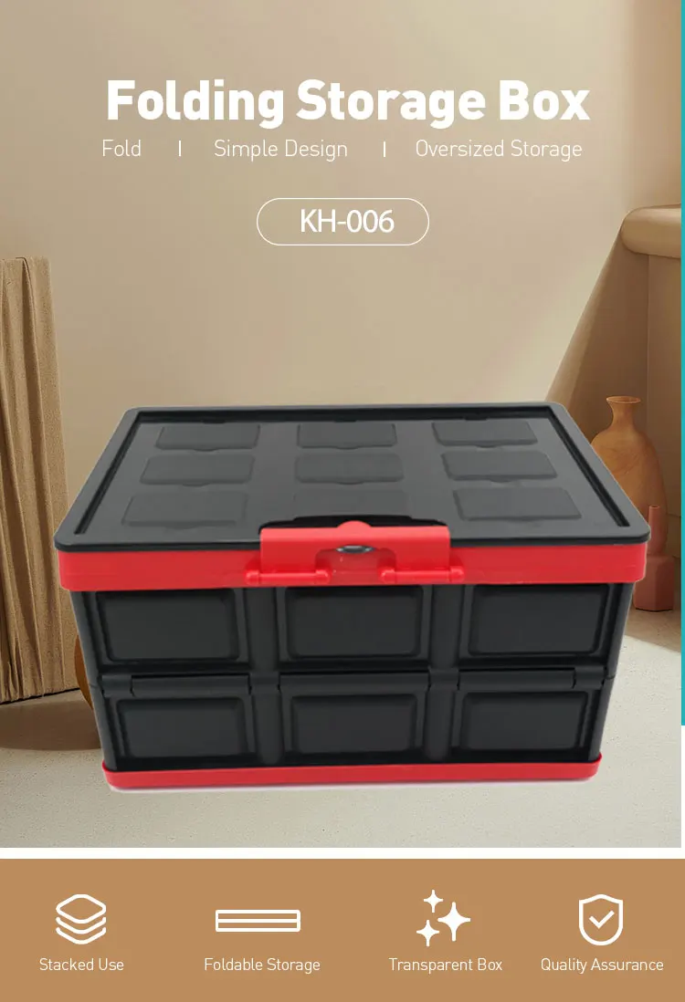 Kuaihong Durable Collapsible Box Plastic Foldable Storage Box Folding ...