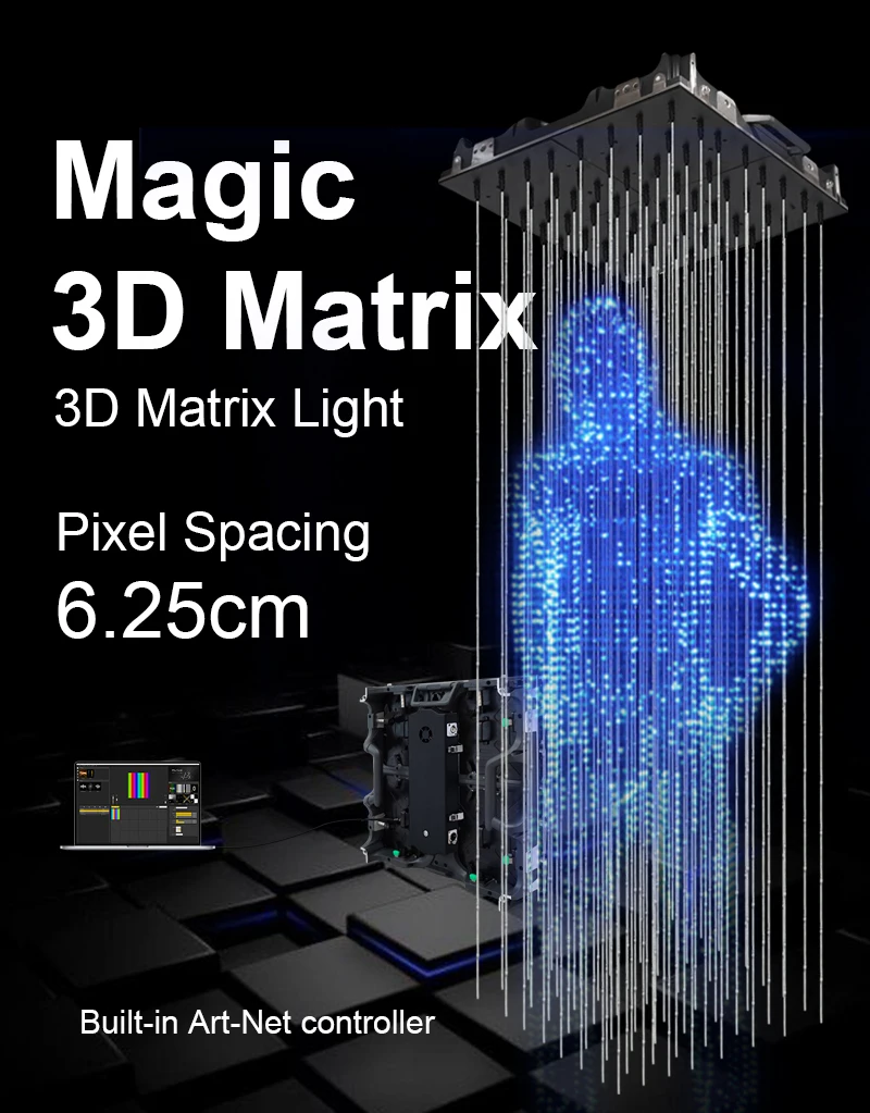 Nice Stage Light - LED Pixel 3D Matrix for Interactive Displays