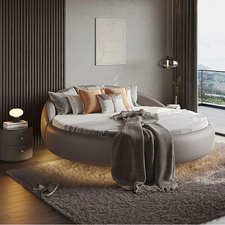 High Bedhead Cheap Price Upholstered Beds Double Queen king Size Hotel ...