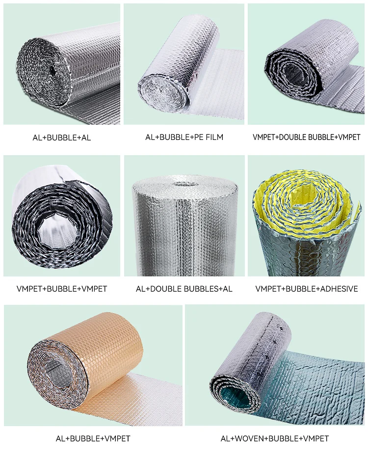 Double sided aluminum foil insulation materials for roof/wall/floor ...