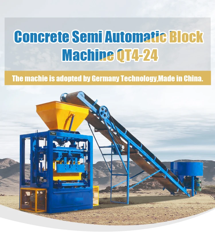 QT4-24 Hydraulic Brick Making Machine - Efficient & Durable