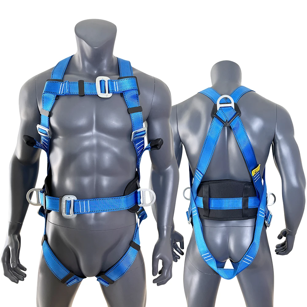 Fall Protection 45mm Webbing Width Retractable Lifeline Safety Harness ...