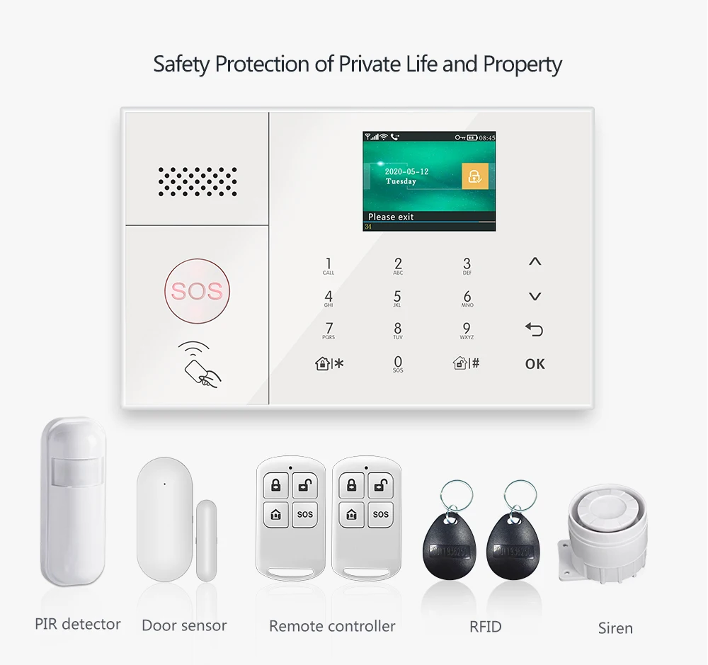 Pgst Tuya App Smart Home Life Security Systems Wifi Gsm House Alarm ...