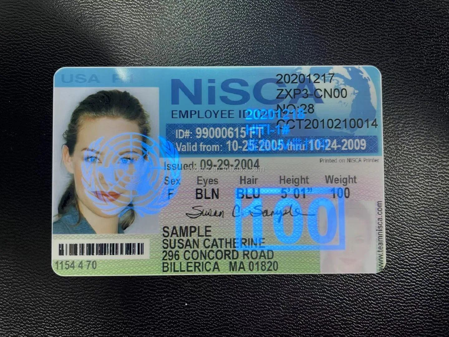 UV Fluorescent Resin Id Card Hologram for Zebra P330i Printer