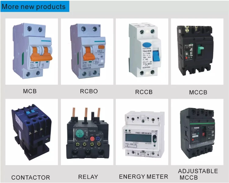 2 Pole 4 Pole 30ma 100ma 300ma 25a 40a 63a Electro Magnetic Type Rccb ...
