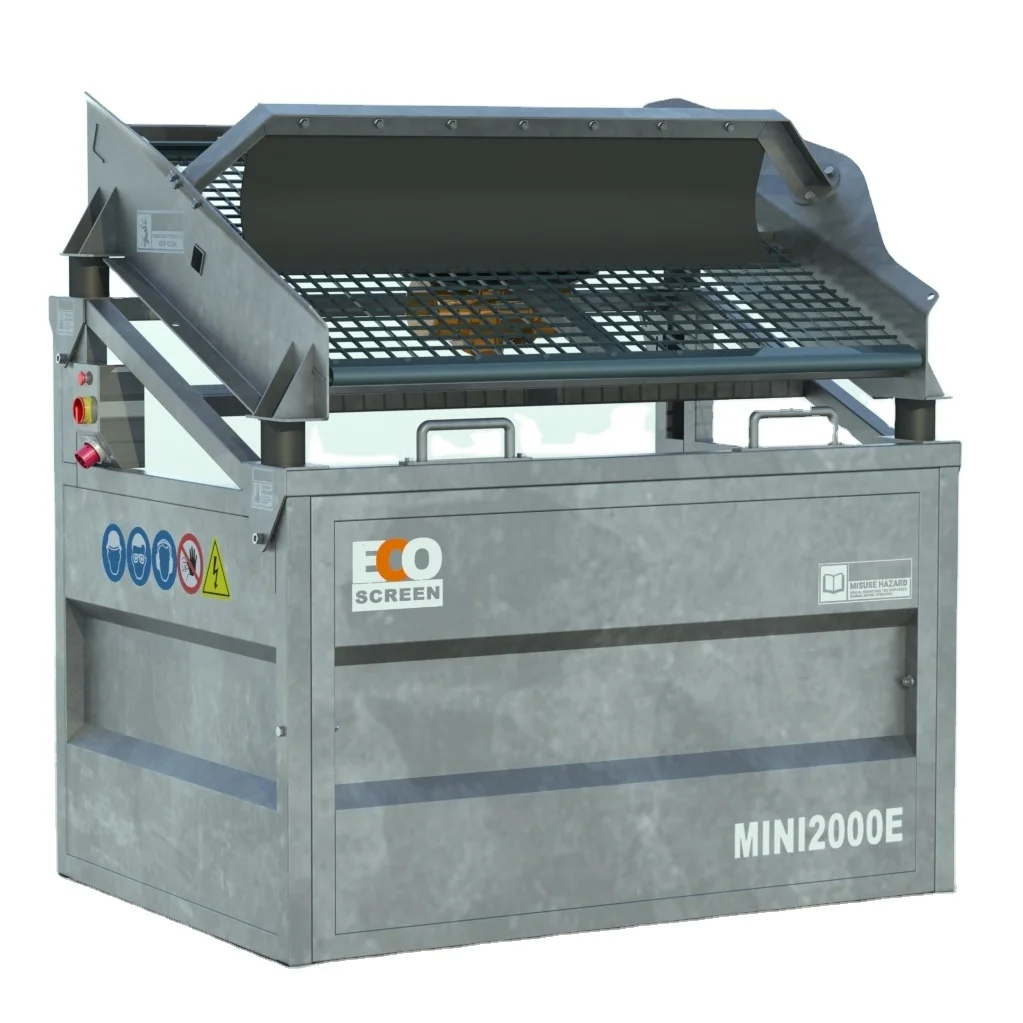 Galvanized Soil Screen Sand Gravel Separating Machine Compost Screener ...