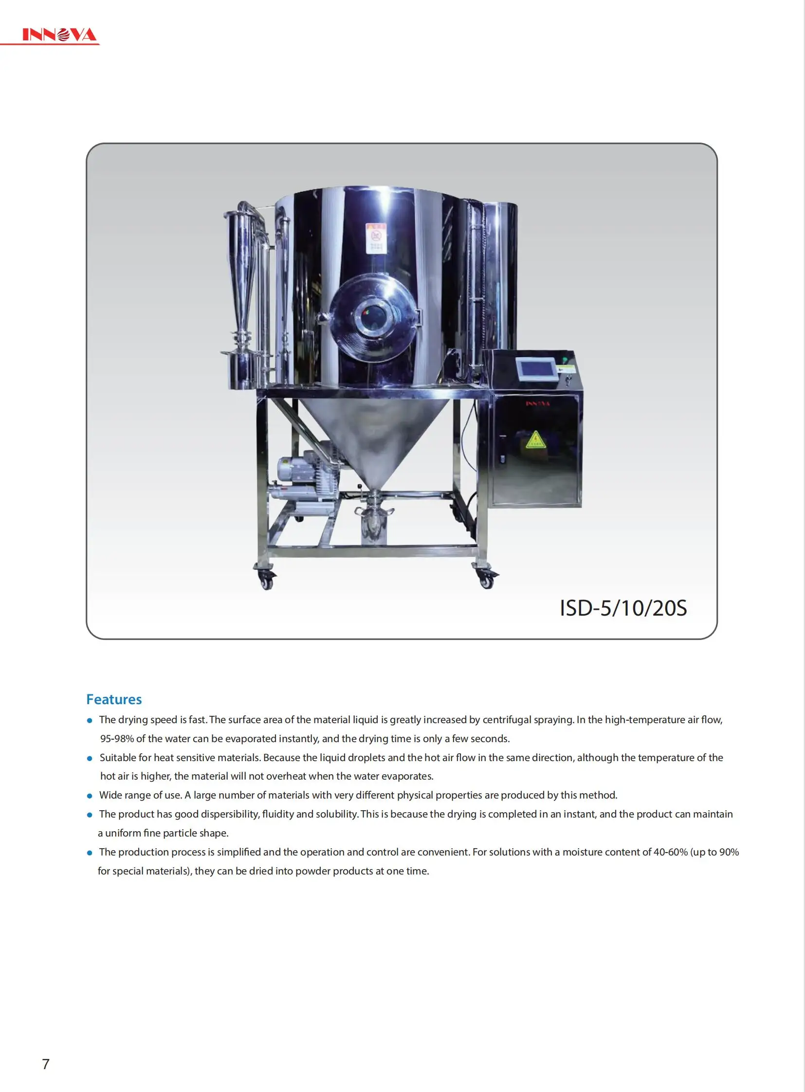 INNOVA Two-fluid Nozzle Spray Dryer for Laboratory Factory Price for ...