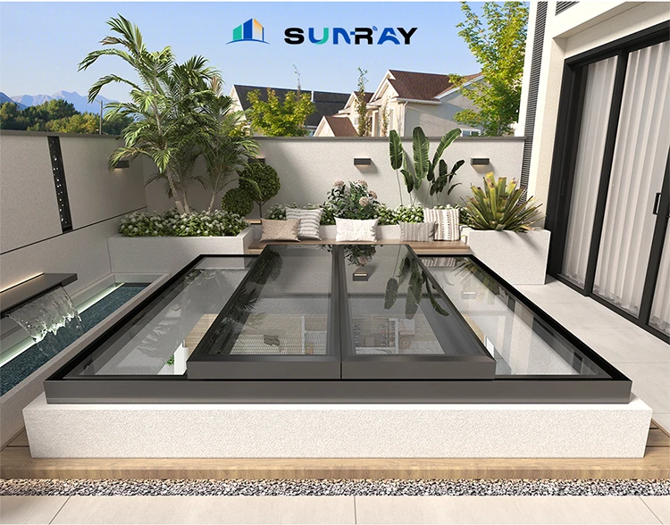Smart Electric Terrace Retractable Skylight - Sunray SR-S85