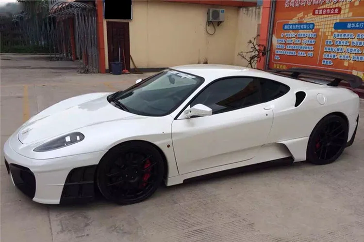 Upgrade Front Bumper Side Skirts Rear Spoiler Body Kit For Ferrar F430 ...