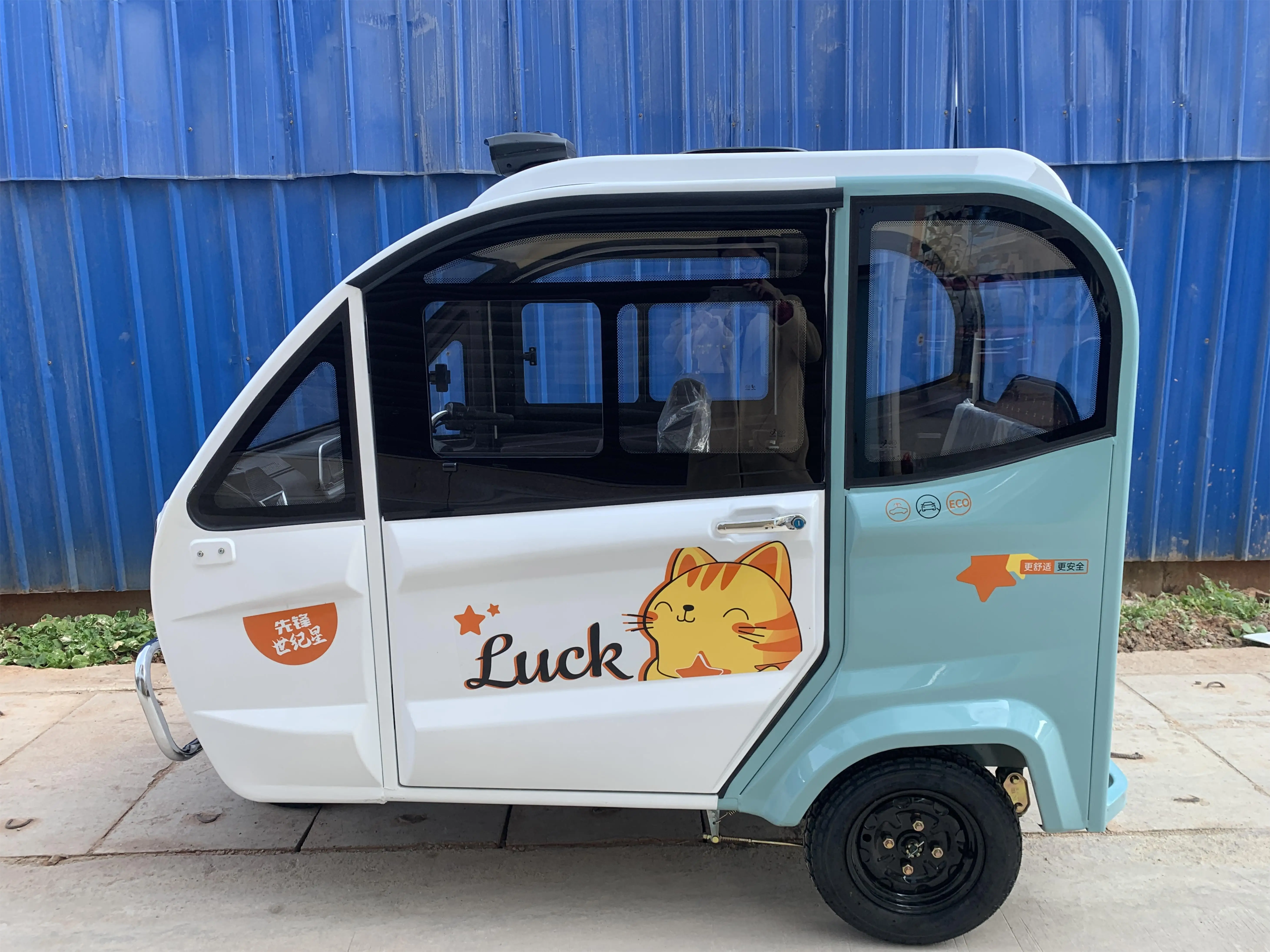 Enclosed 3 Wheel Delivery Car - Efficient Electric Tricycle
