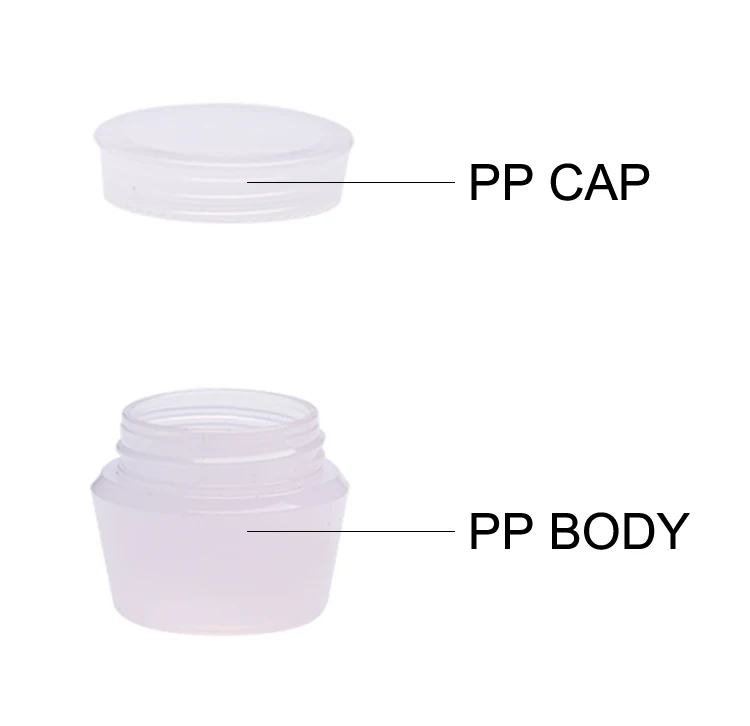 5g New Design Mini Plastic Lip Cream Pot Small Pink Cosmetic Nail ...