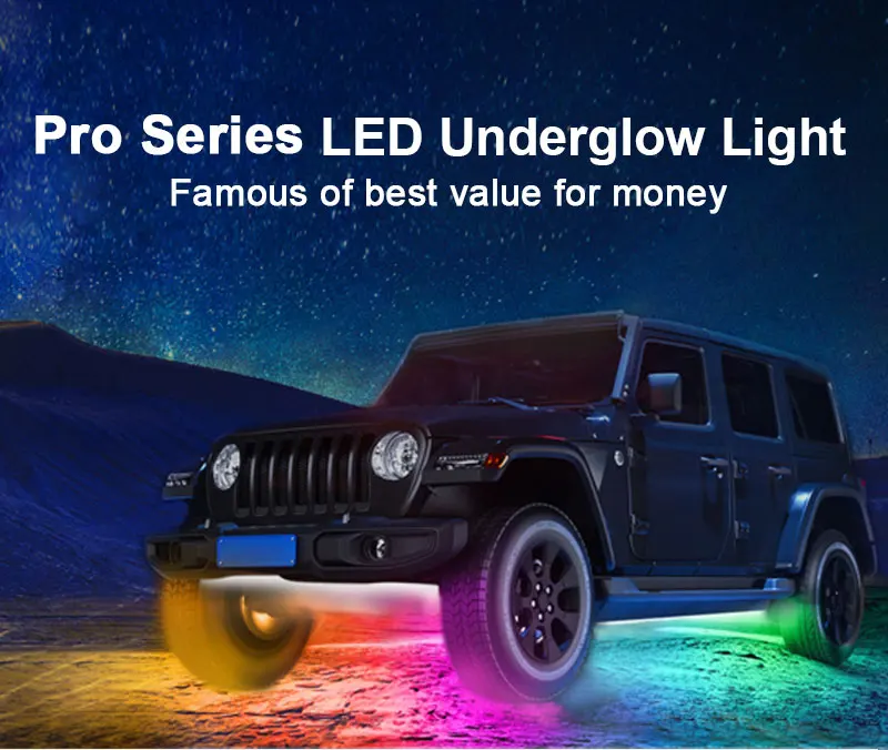 Super Bright Rgbic Underglow Led Ambient Lighting Car Accessories Under ...