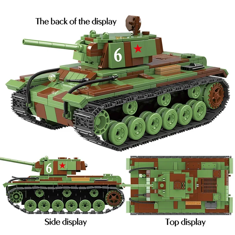 Quanguan 100070 Military Soviet Heavy Tank Army Weapons Russian Medium ...