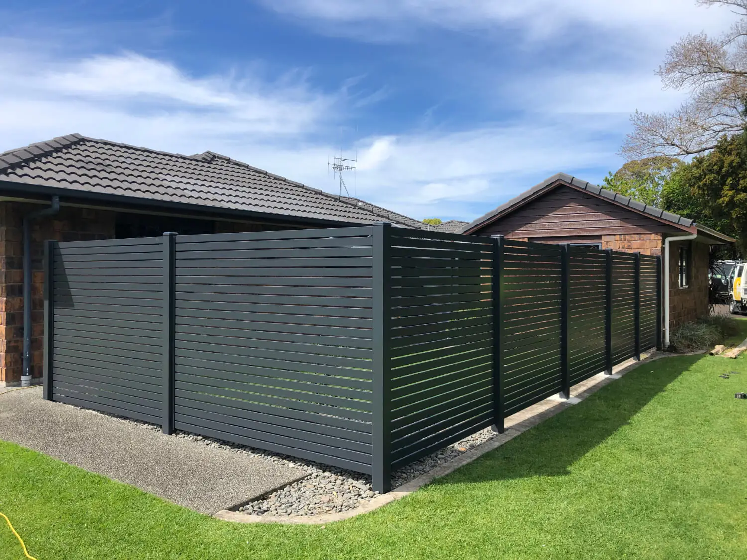 Factory Aluminum Aluminium Screen Slat Fence Panels Gates With Good ...