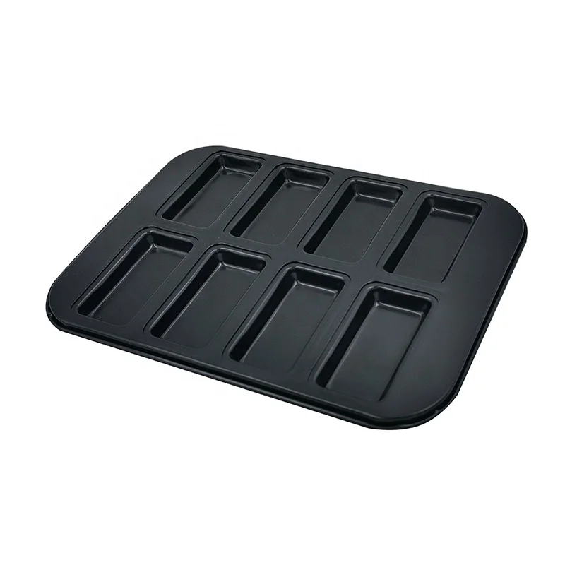 8 Rectangular Holes Mini Muffin Pan Cake Pan Nonstick Carbon Steel Home ...