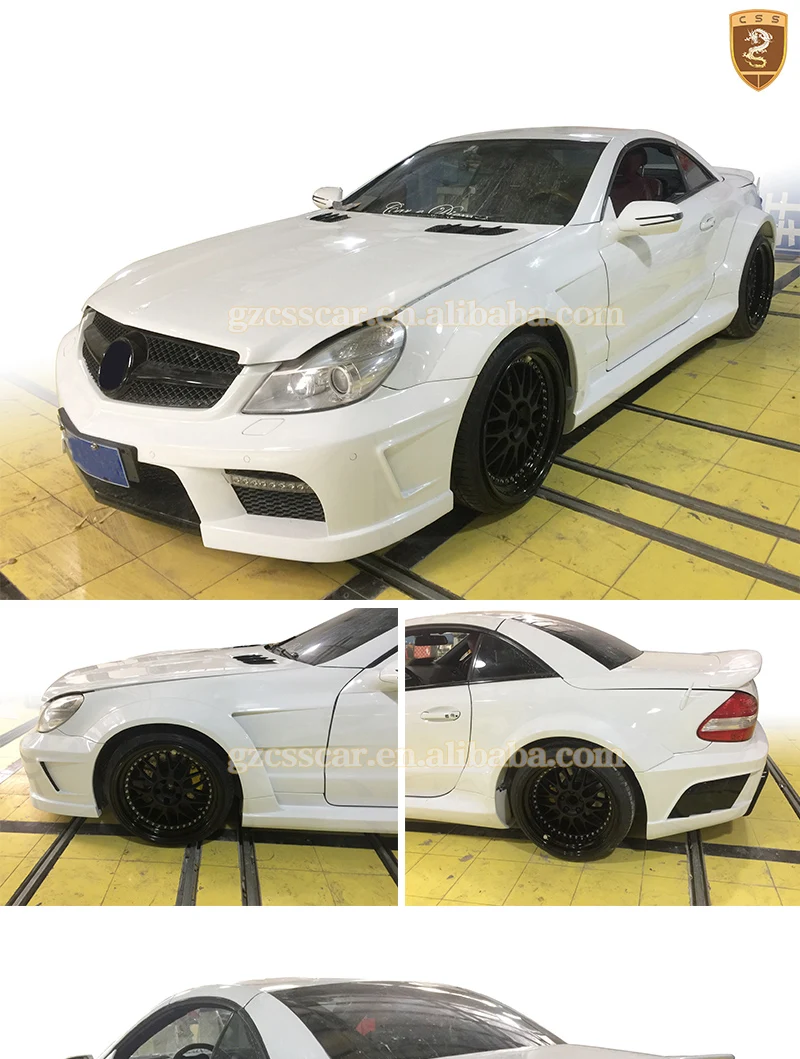 Facelift Car Misha Style Fiberglass Body Kit for Benz SL R230