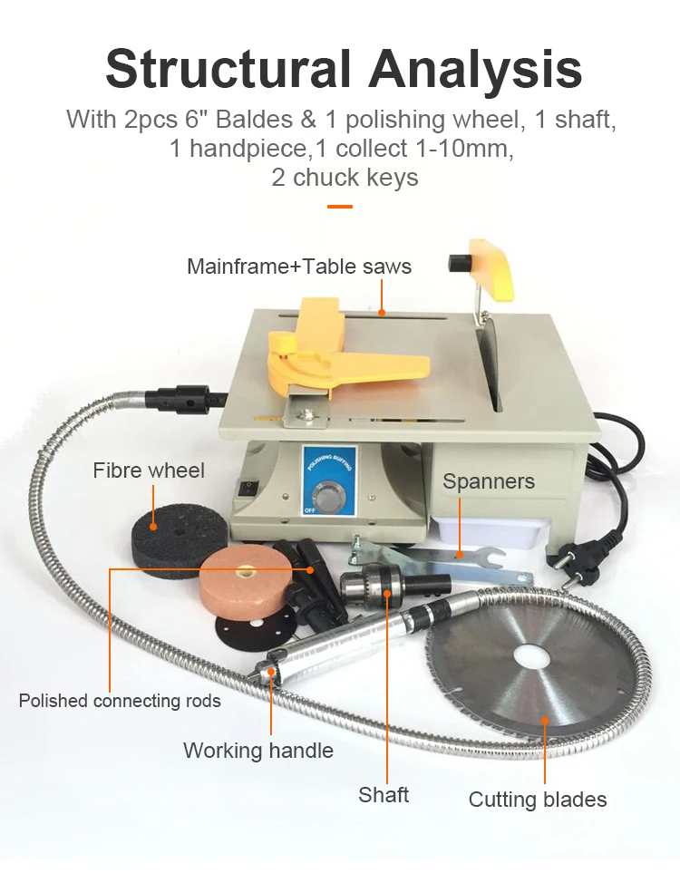 Gemstone Cutting Machine - Precision Trim Saw & Polisher