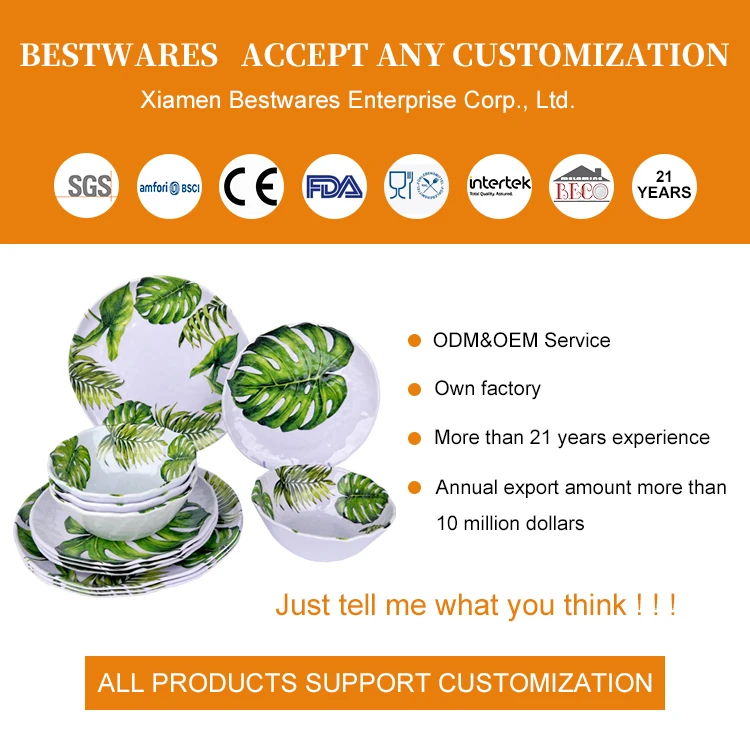 Home Custom Print Melamine Dinnerware Design Western Plate| Alibaba.com